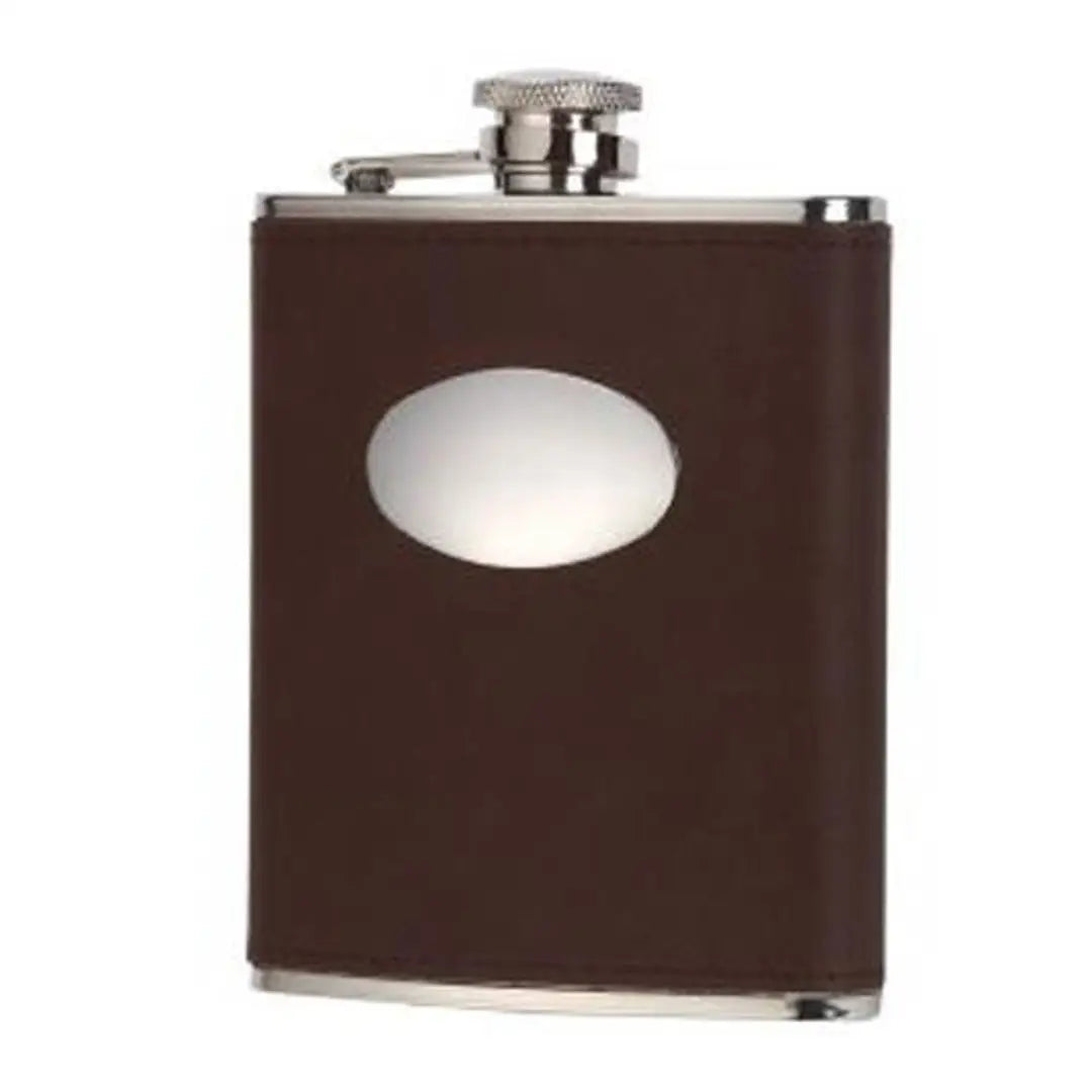 David Nickerson Brown Leather 6oz Hip Flask – New Forest Clothing