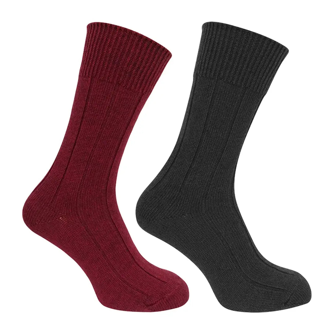 Hoggs of Fife 1906 Brogue Merino Country Socks (Twin – New Forest Clothing
