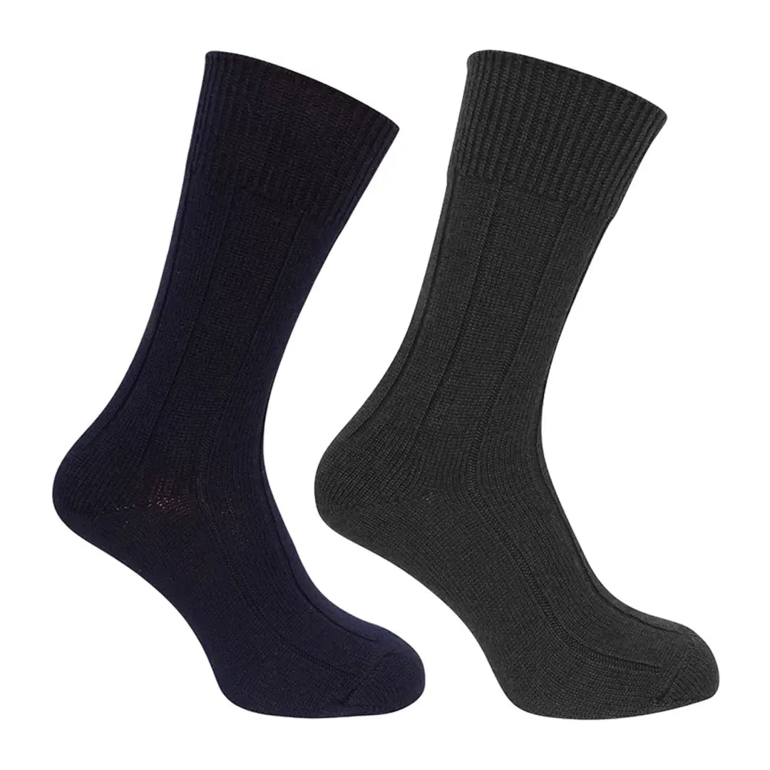 Hoggs of Fife 1906 Brogue Merino Country Socks (Twin – New Forest Clothing