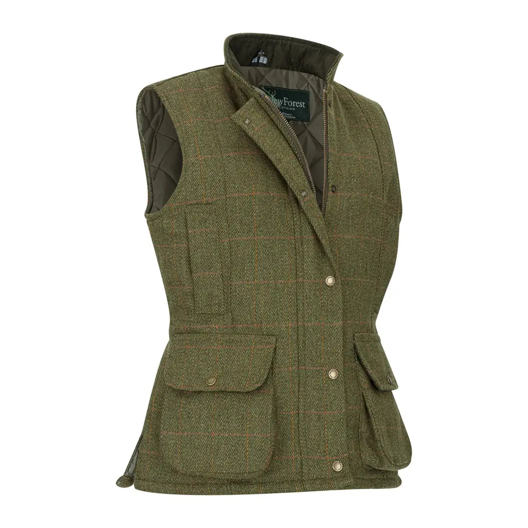 Elegant New Forest Ladies Tweed Gilet - Waterproof & – New Forest Clothing