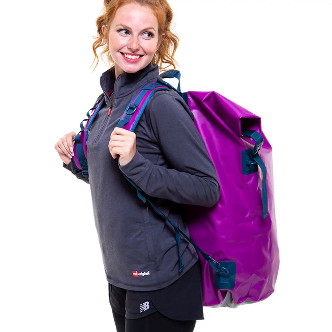 Red Waterproof Roll Top 60 Litre Dry Bag Backpack New Forest Clothing